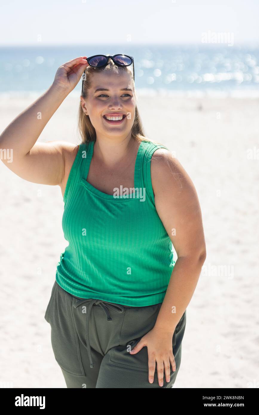 Plus size woman beach hi-res stock photography and images - Alamy