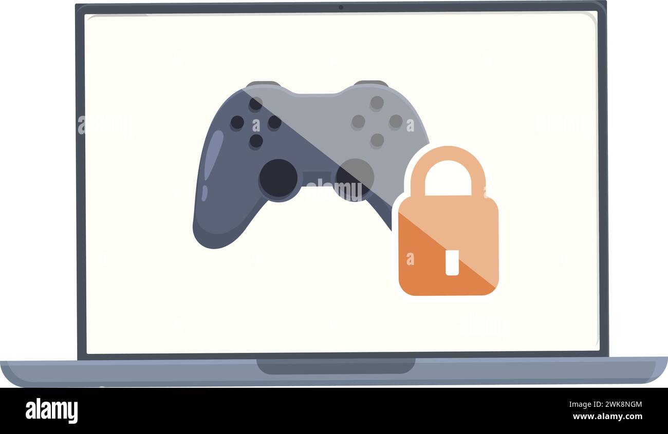 Online child lock Stock Vector Images - Alamy