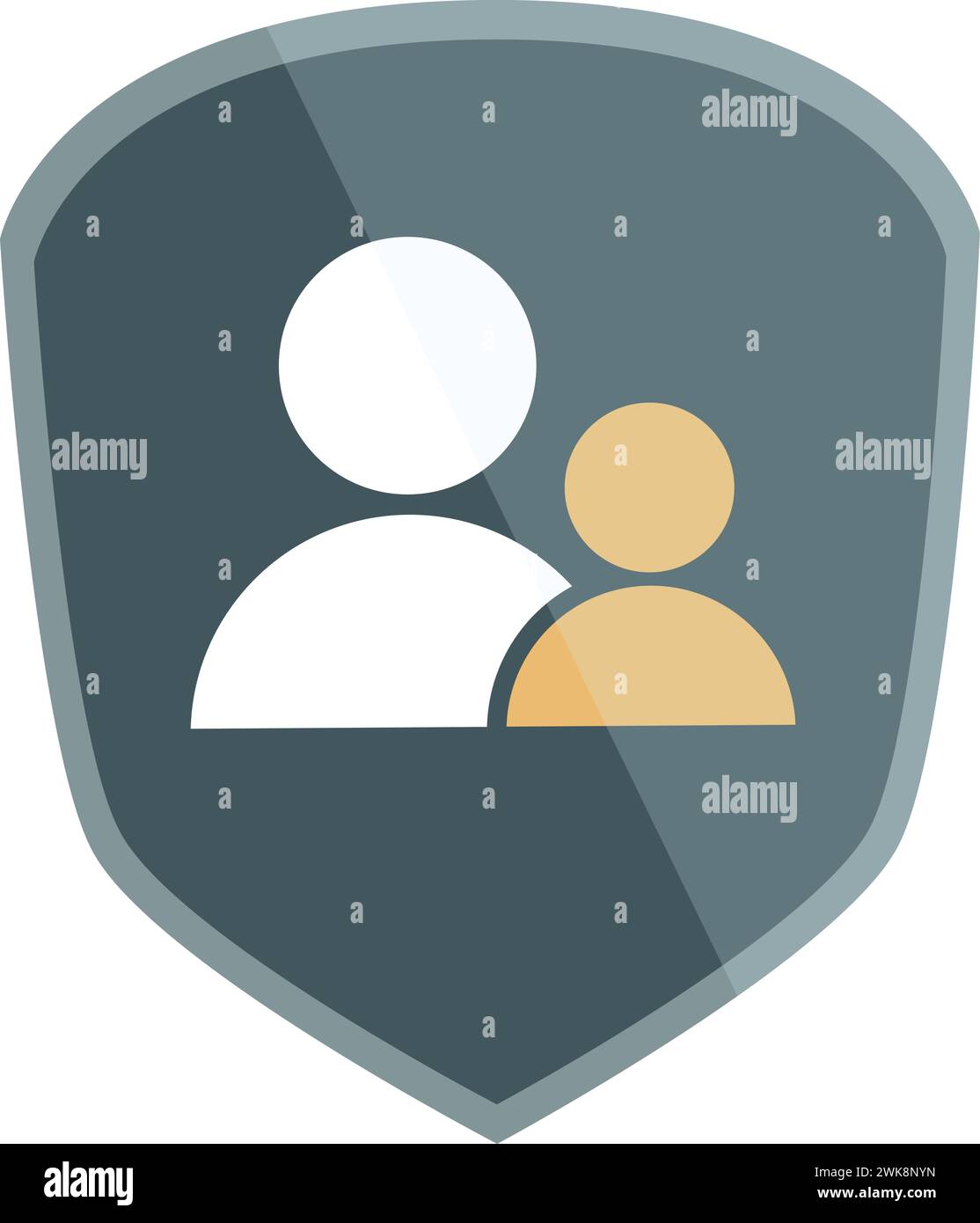 Shield parental control icon cartoon vector. Software access. Cyber ...