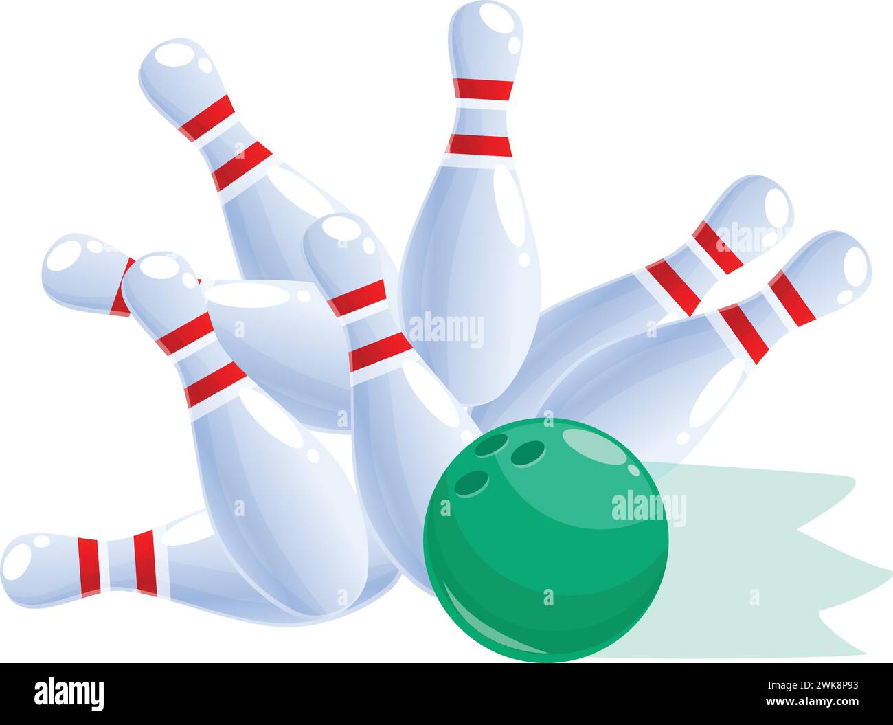 Speed ball hit icon cartoon vector. Object win activity. Score hit pin ...