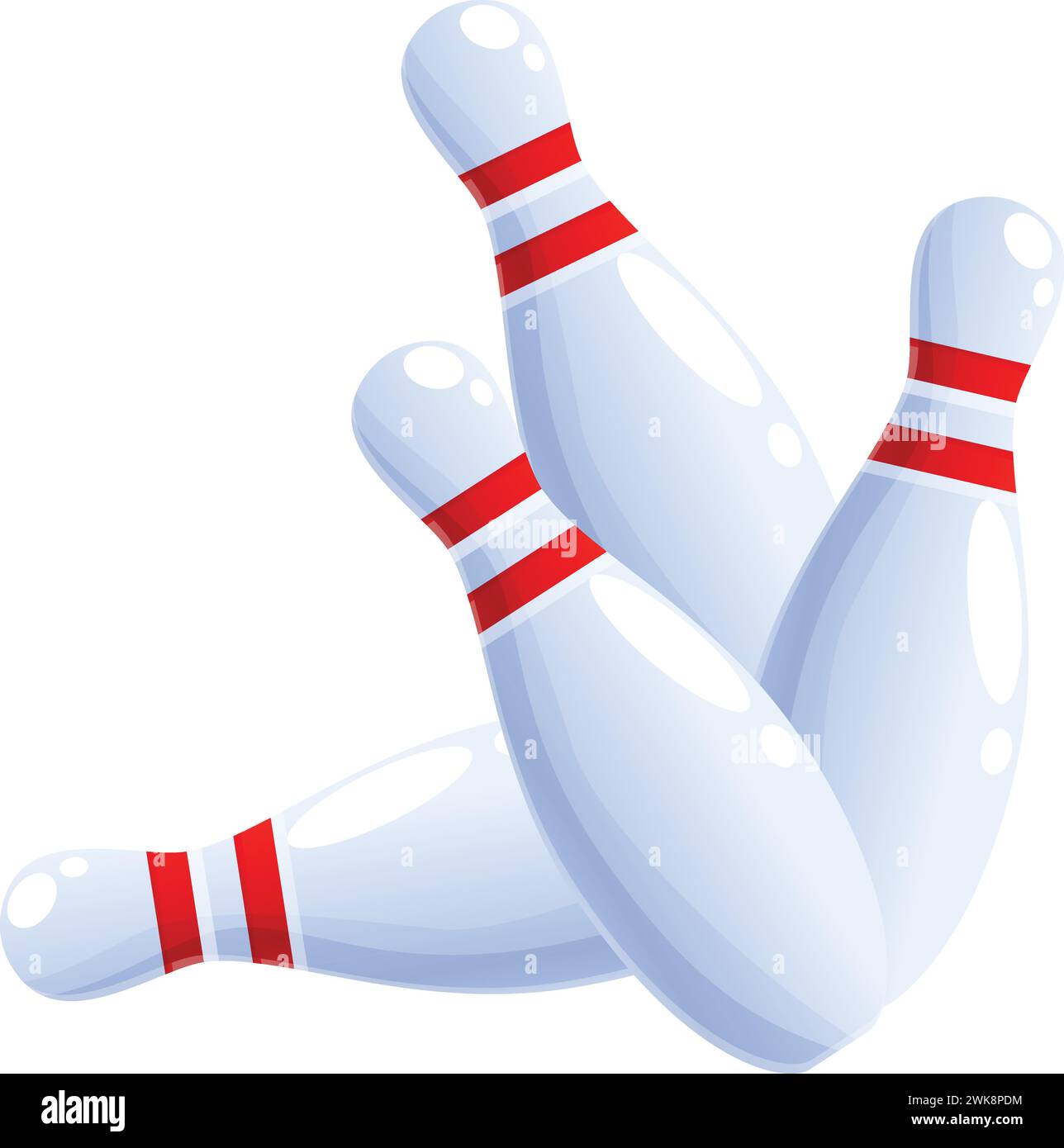 Hit skittles icon cartoon vector. Strike ball fun. Old style sport ...