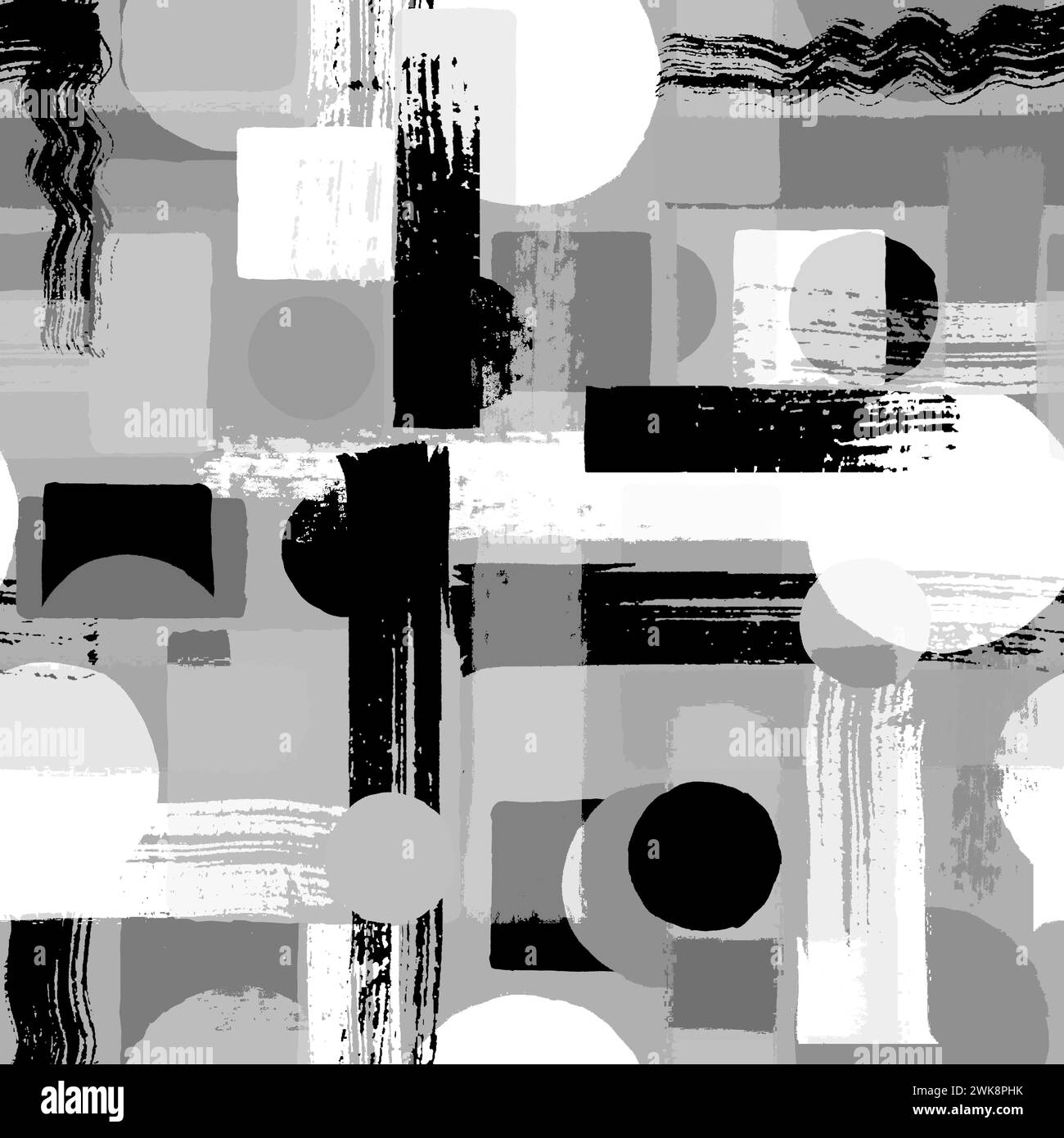 Contemporary art seamless pattern background. Abstract grunge geometric ... Contemporary art seamless pattern background. Abstract grunge geometric ...