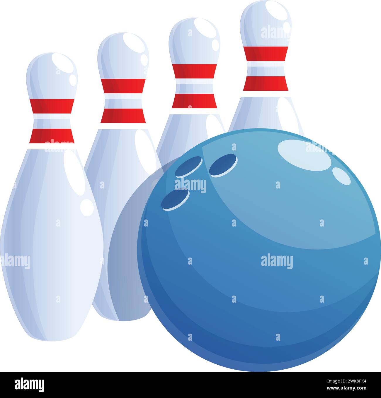 Strike kittles icon cartoon vector. Speed sport hit. Team event tool ...