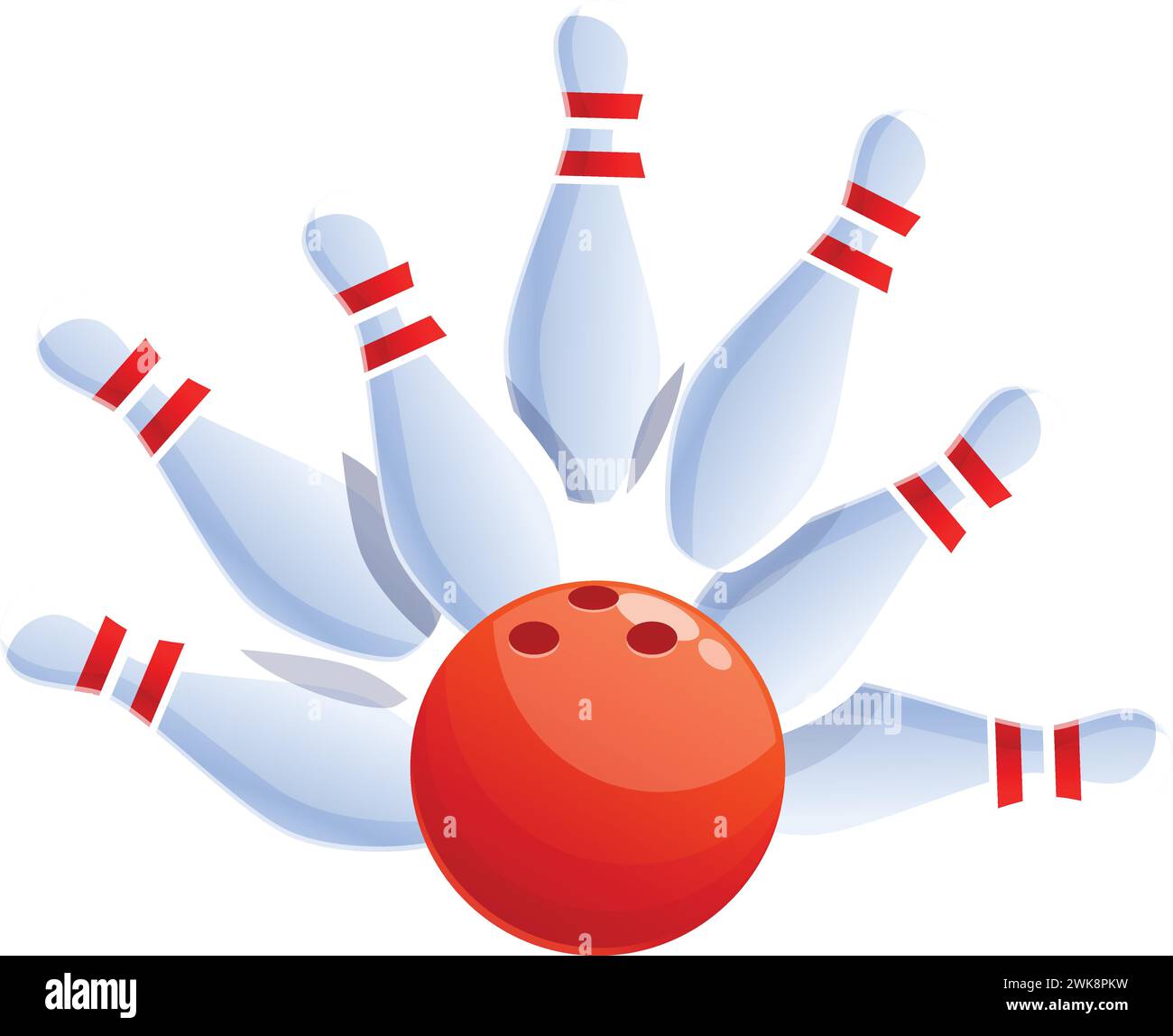 Red ball hit icon cartoon vector. Skittles object. Team party pocket ...