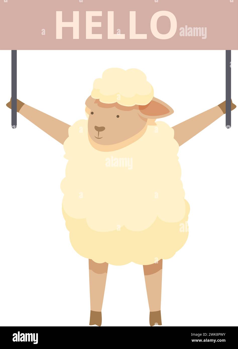 Cartoon sheep running hi-res stock photography and images - Alamy