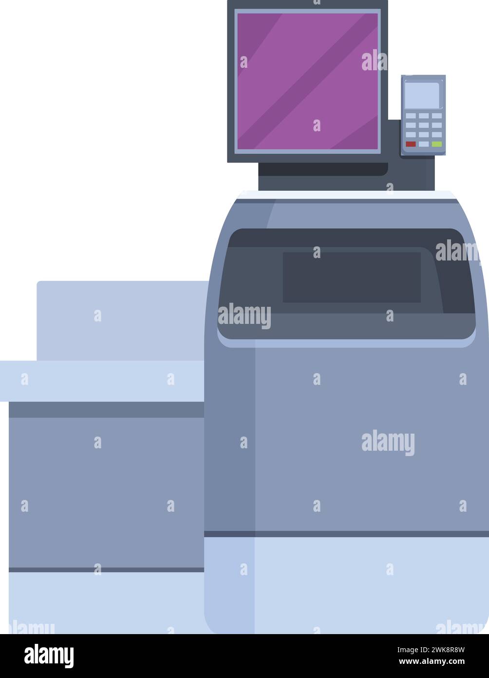 Supermarket self checkout counter Cut Out Stock Images & Pictures - Alamy