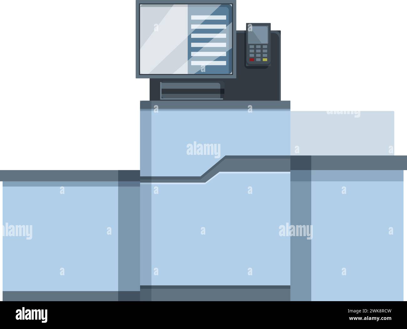 Self service point icon cartoon vector. Monitor machine. Banking ...