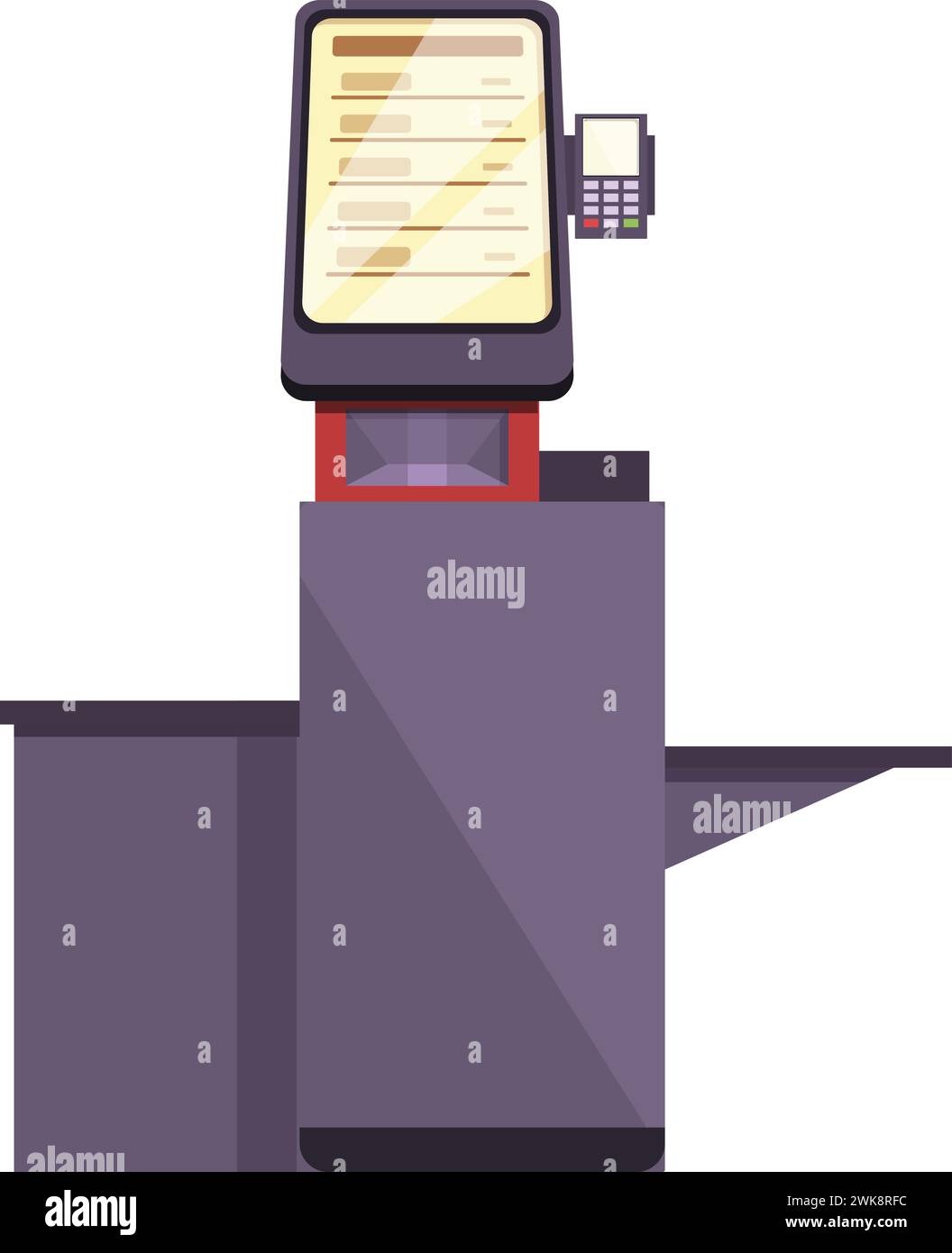 Banking device icon cartoon vector. Automated machine control. Self ...