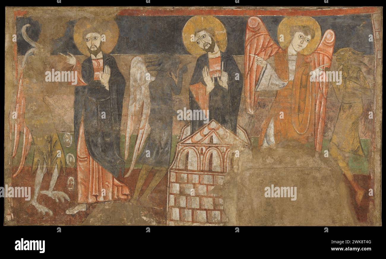 The Temptation of Christ by the Devil Spanish first half 12th century ...