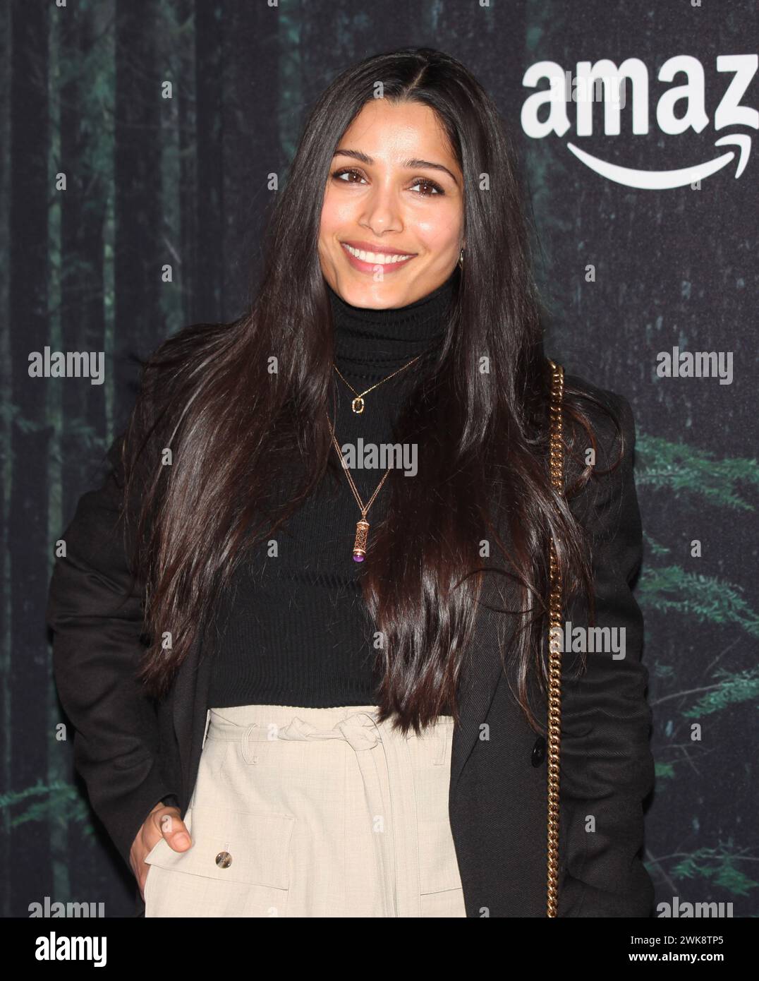 London, UK. Freida Pinto at the premiere of the Amazon Prime TV series ...