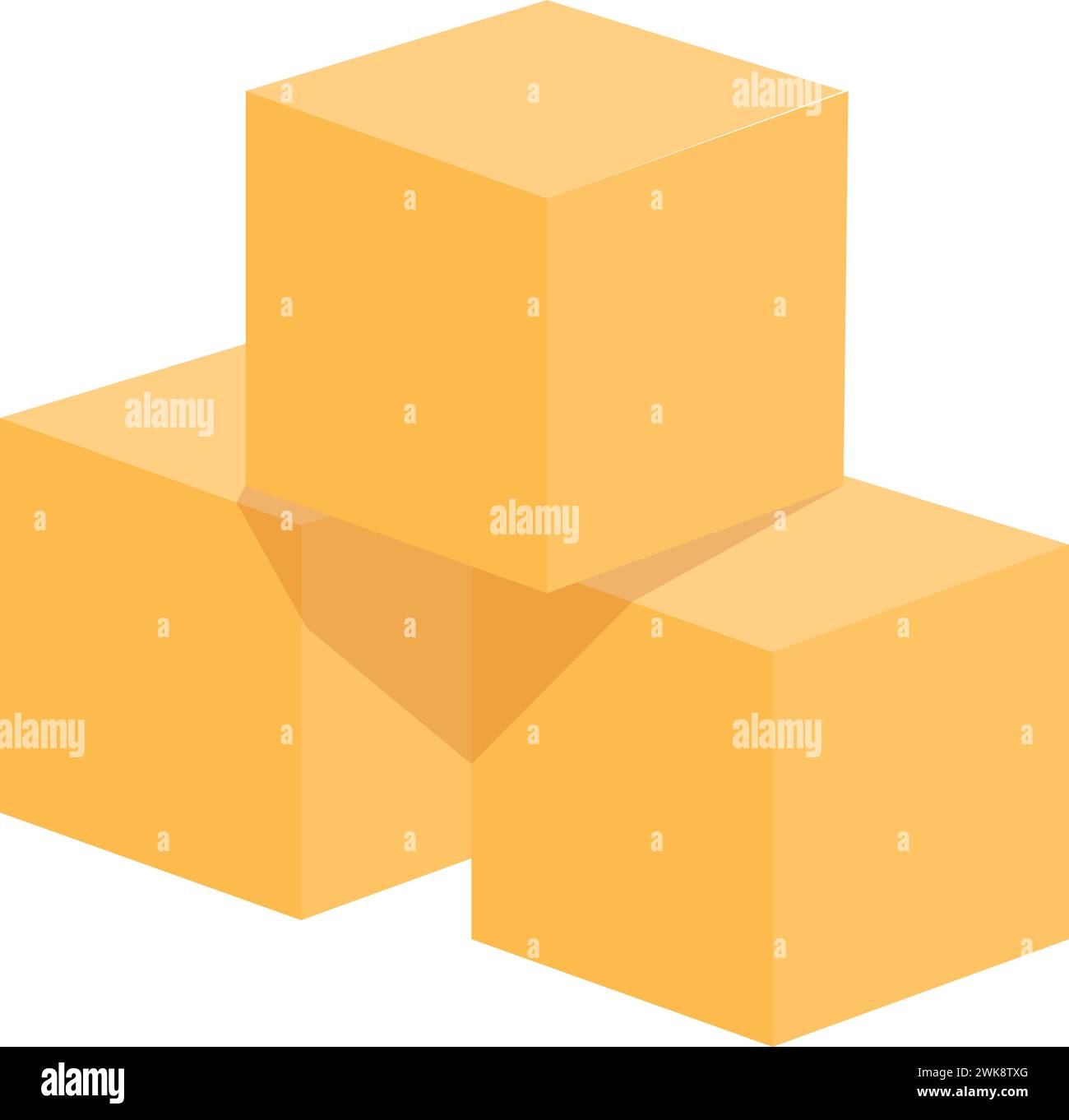 Cubes shape dice icon cartoon vector. Design object. Block game piece ...