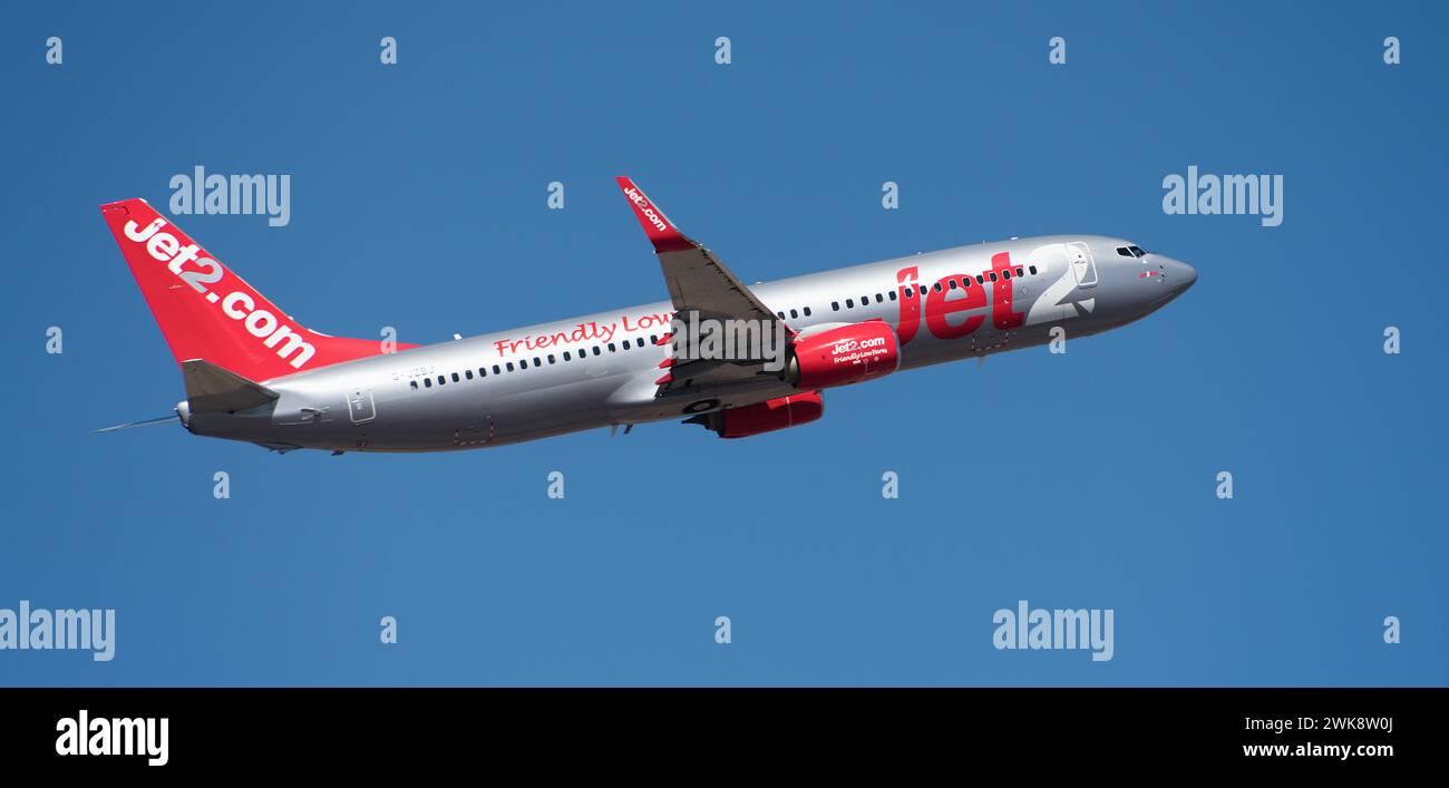 Tenerife, Spain February 16st, 2024. Boeing 737-8MG. Jet2 Airlines ...