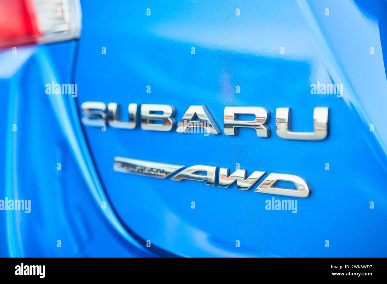 Berlin, Germany - August 20, 2022: Subaru Impreza WRX Sti detail shot ...