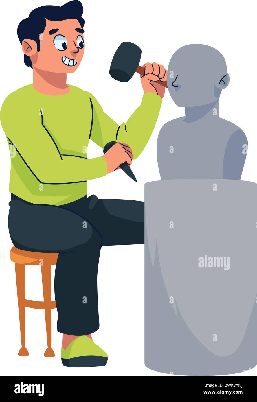 Sculptor chisel Stock Vector Images - Alamy