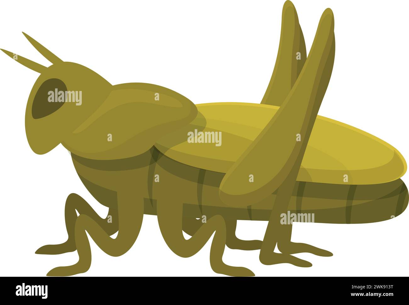 Grasshopper animal icon cartoon vector. Color jump. Happy cute funny ...