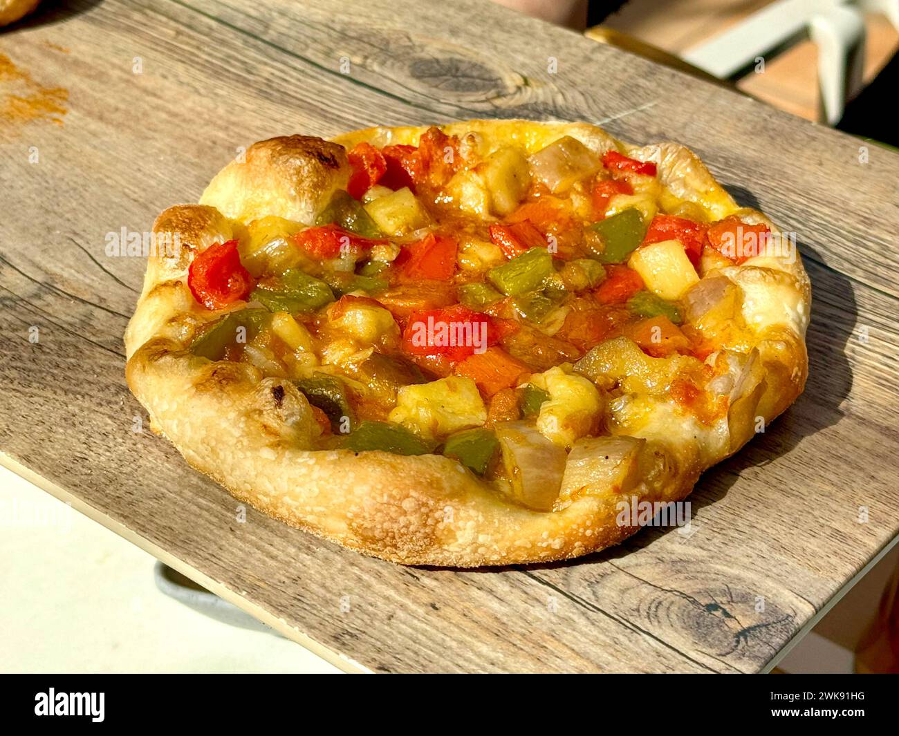 A traditional Valencian coca, a typical dish from the spanish ...