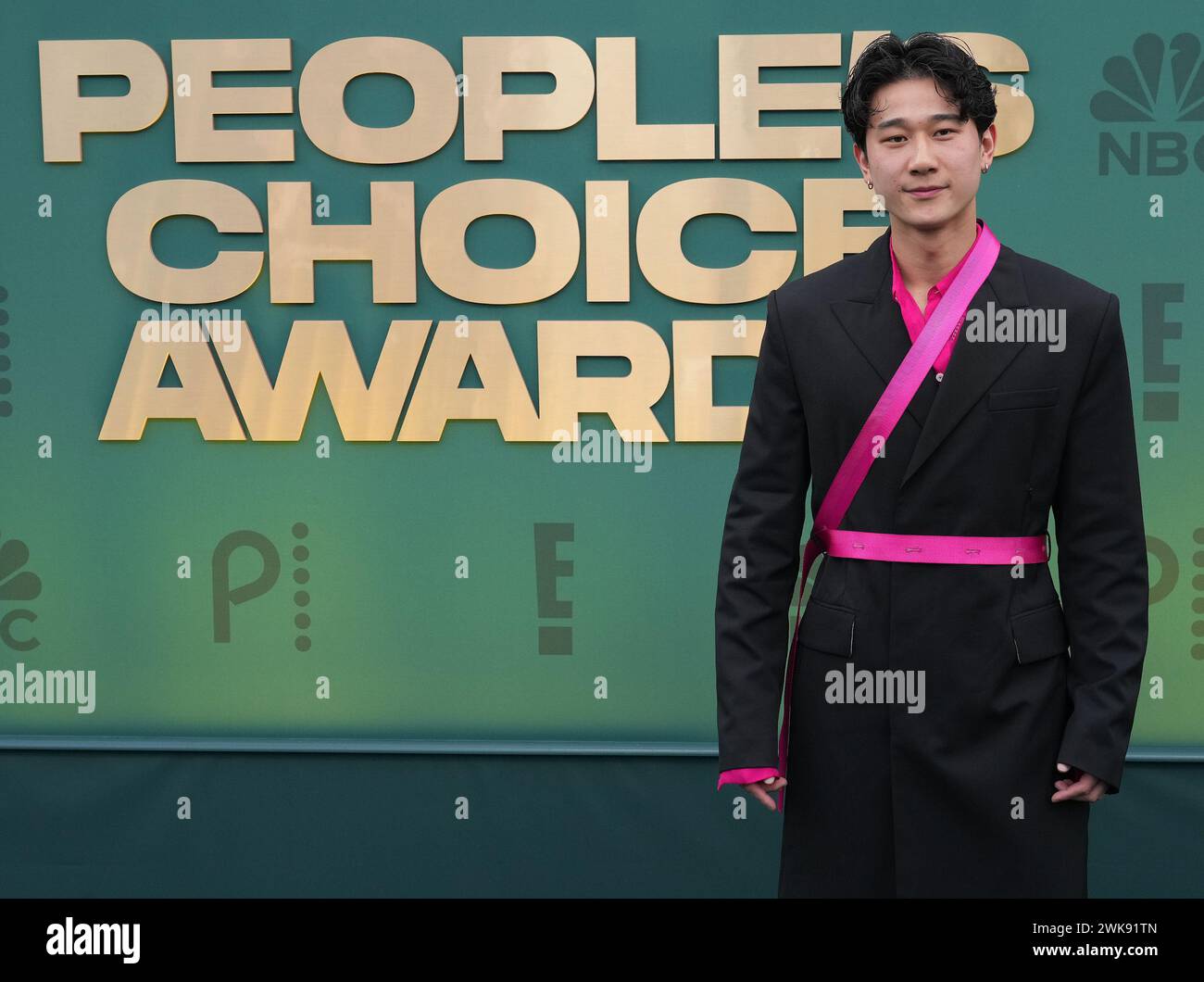 Los Angeles, USA. 18th Feb, 2024. Sam Li walking on the red carpet at ...