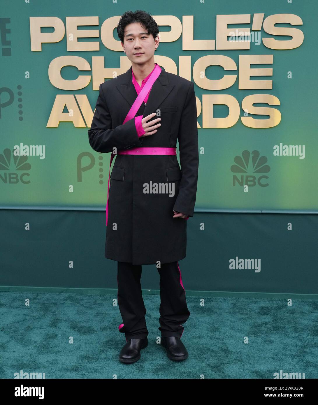 Los Angeles, USA. 18th Feb, 2024. Sam Li walking on the red carpet at ...