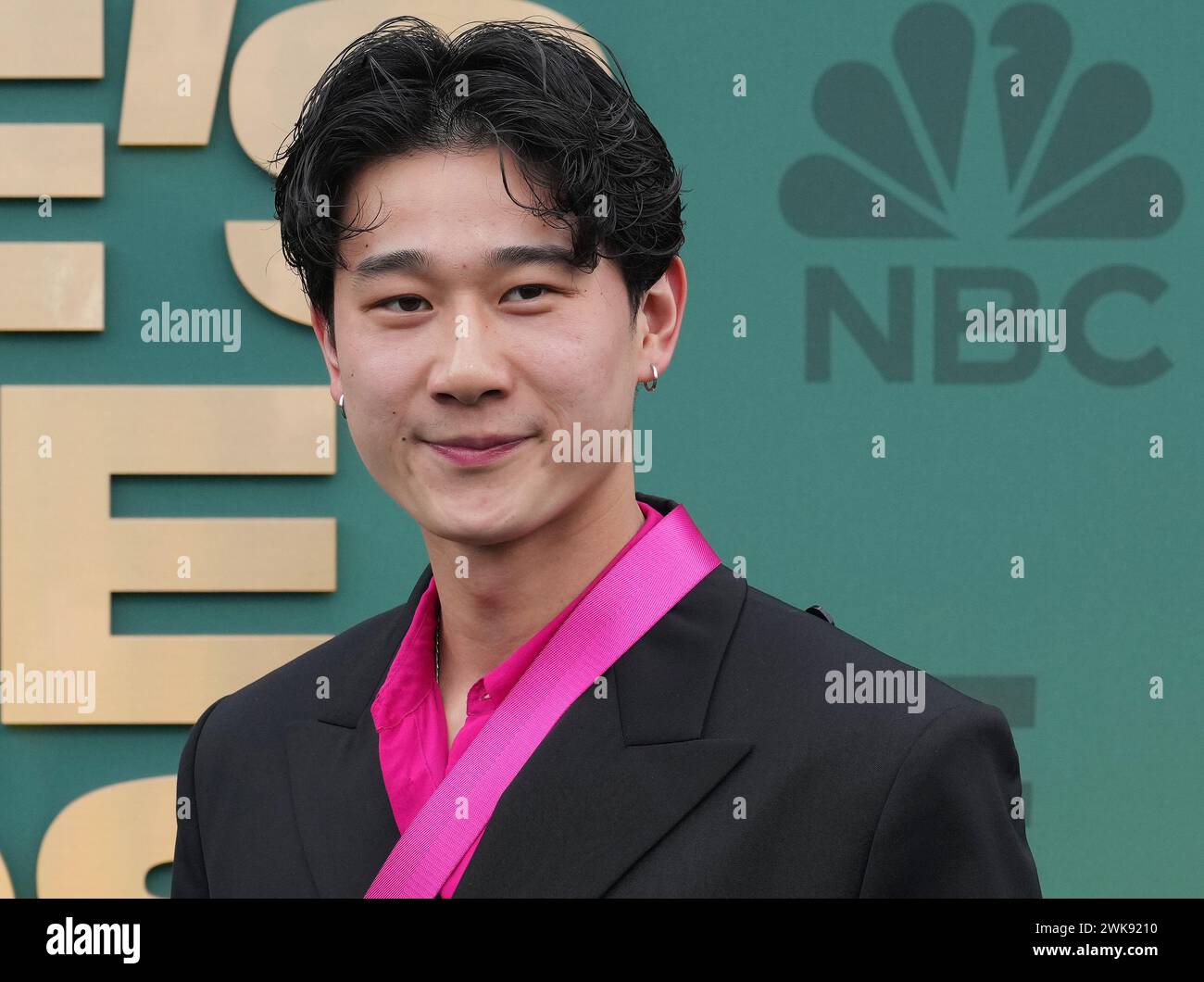 Los Angeles, USA. 18th Feb, 2024. Sam Li walking on the red carpet at ...