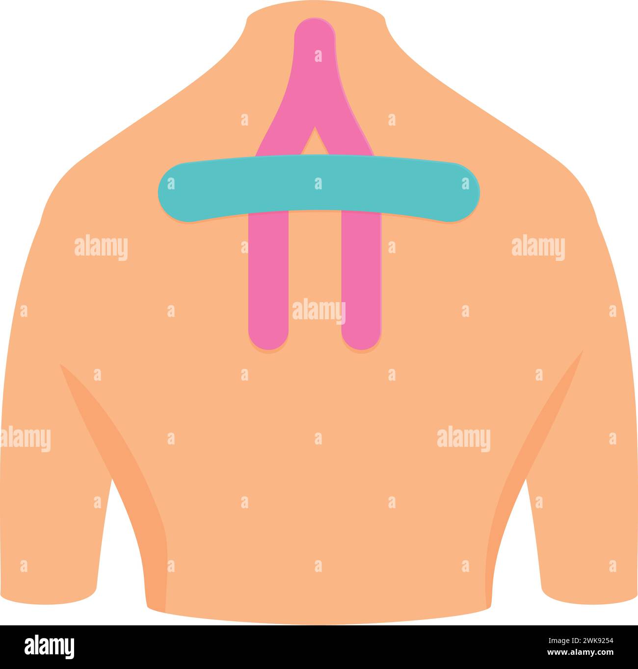 Body element icon cartoon vector. Kinesio taping. Sport support Stock ...