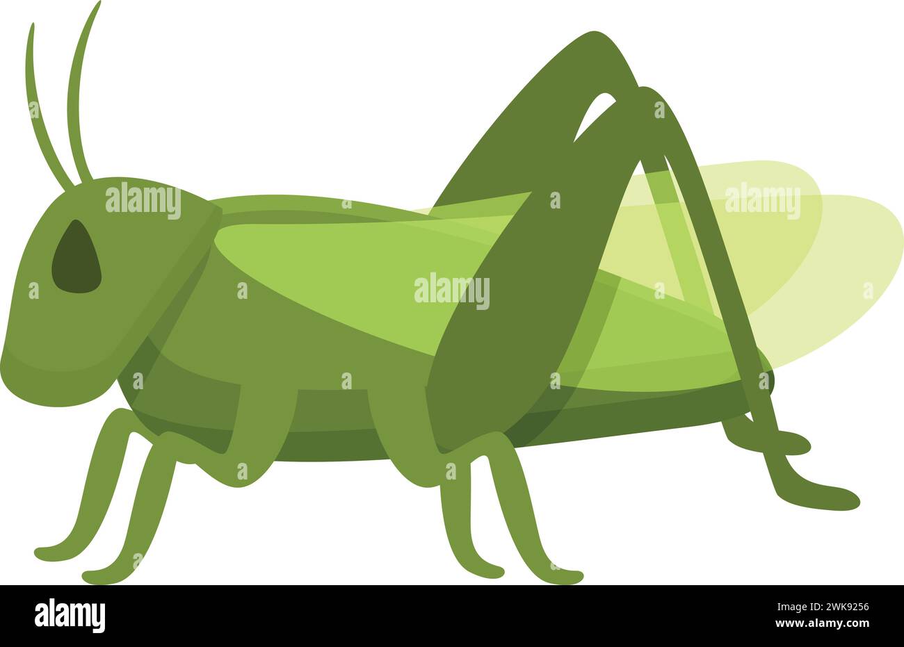Smile grasshopper icon cartoon vector. Creature figure. Cricket nature ...