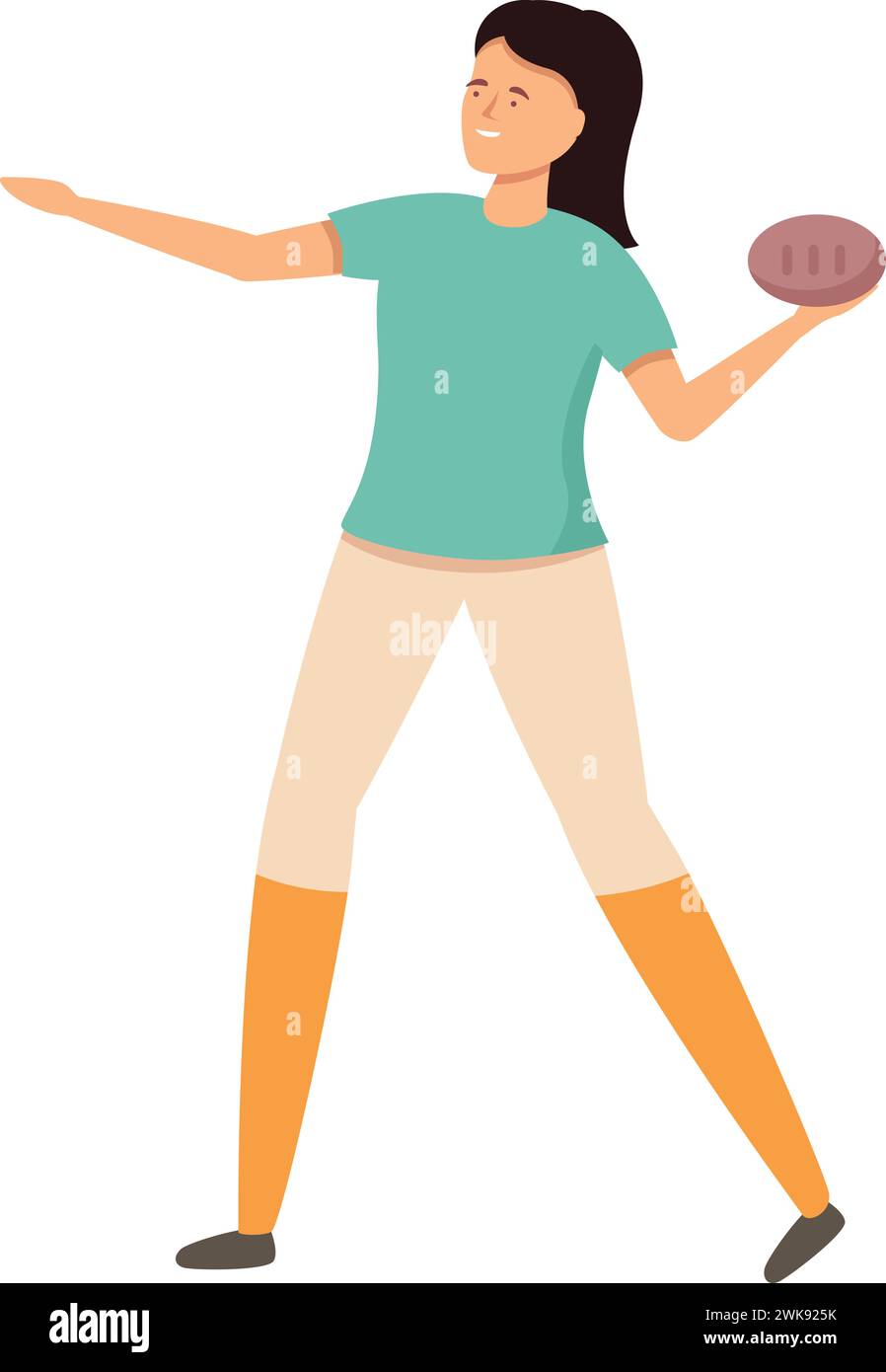 Rugby player icon cartoon vector. Motion power. Sport team game Stock ...