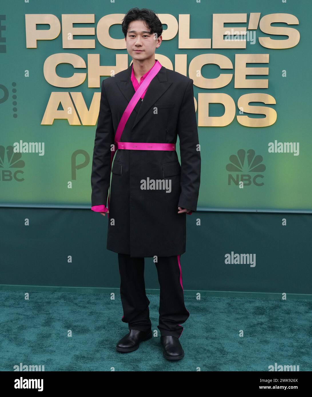 Los Angeles, USA. 18th Feb, 2024. Sam Li walking on the red carpet at ...