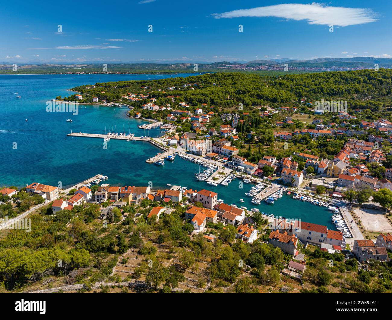 Island Zlarin, Adriatic, Croatia Stock Photo - Alamy