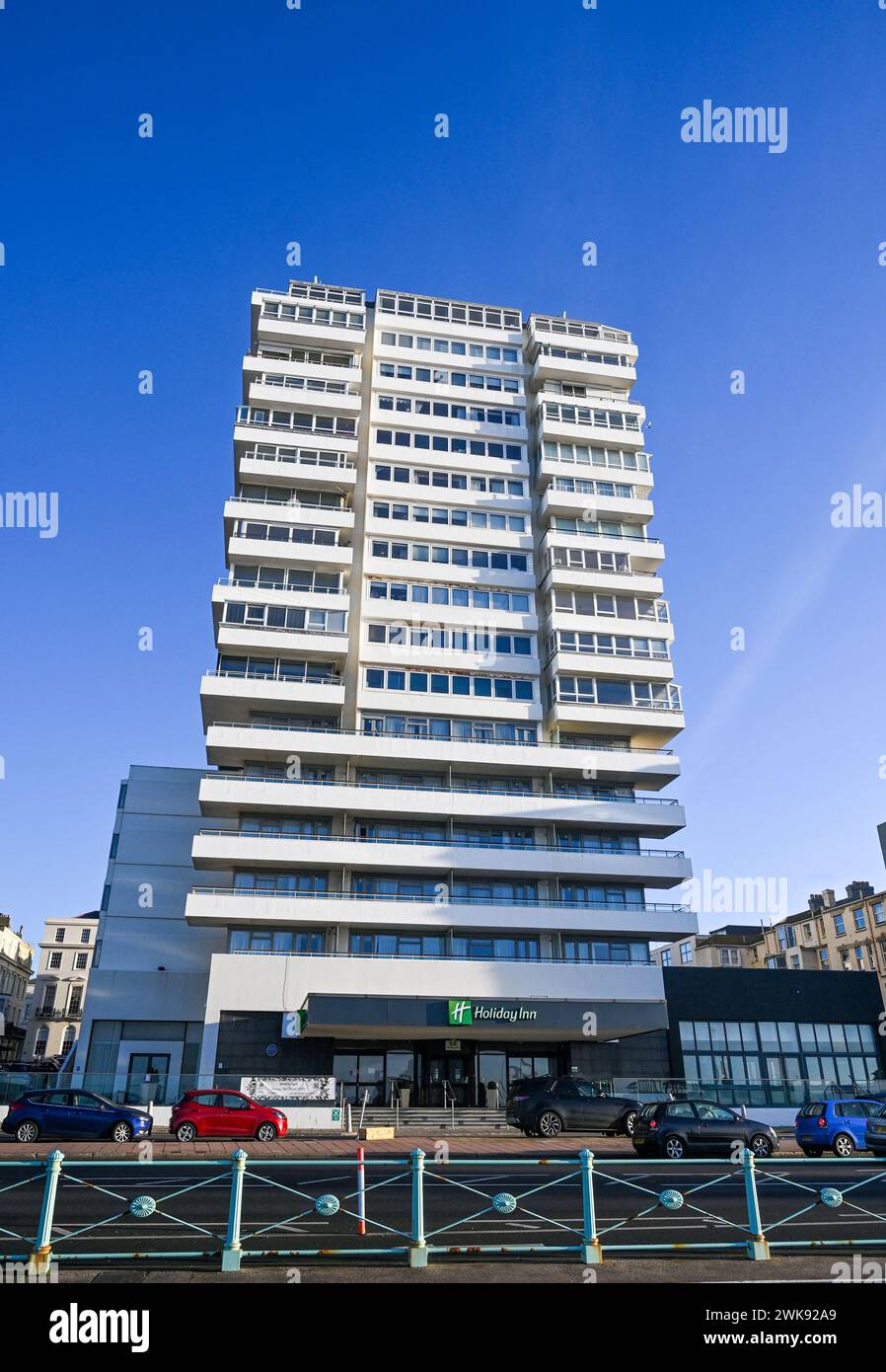 The Holiday Inn Hotel on Brighton seafront , Sussex , England UK Stock ...