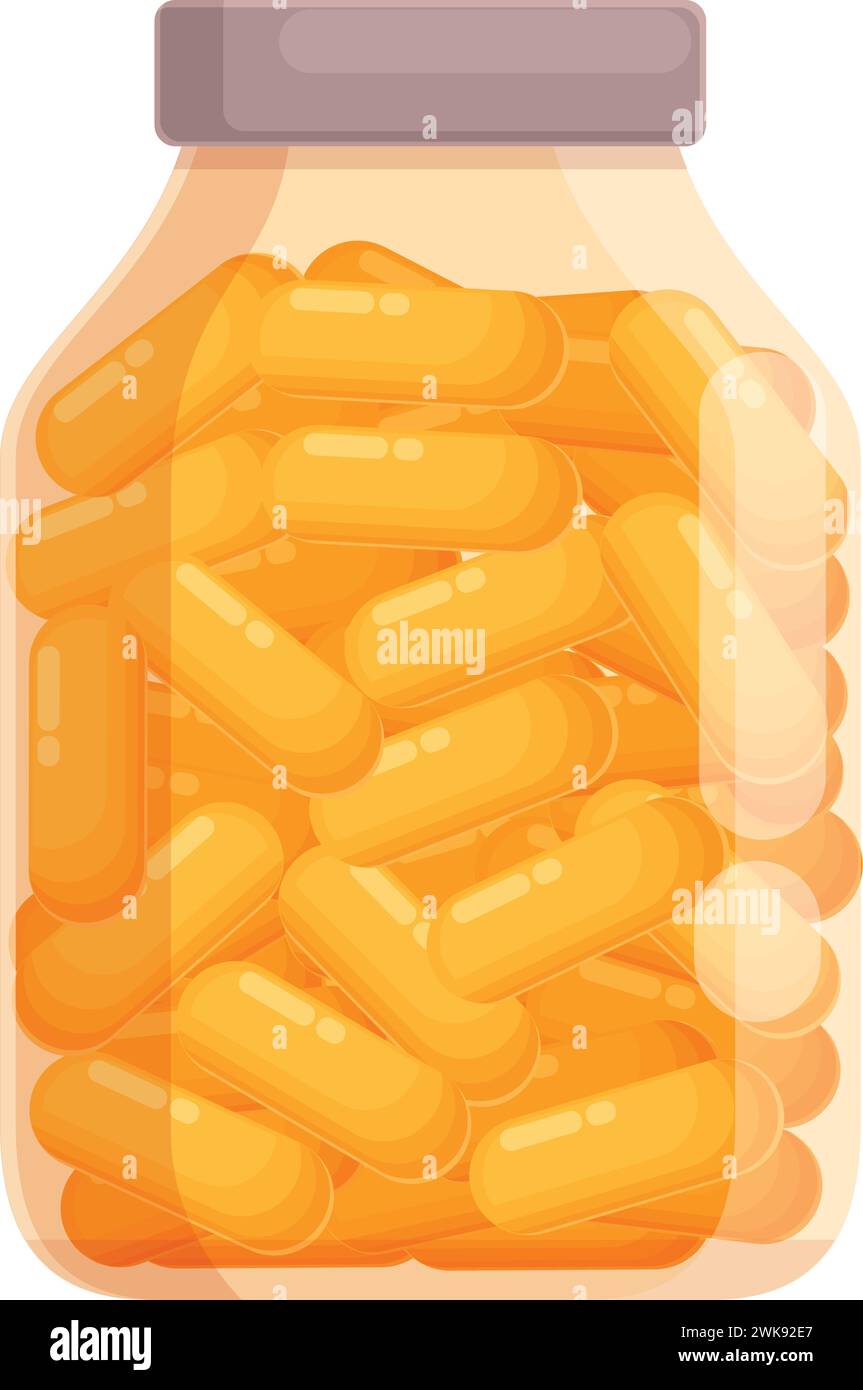 Healthy capsules icon cartoon vector. Nutritionist label. Protein ...