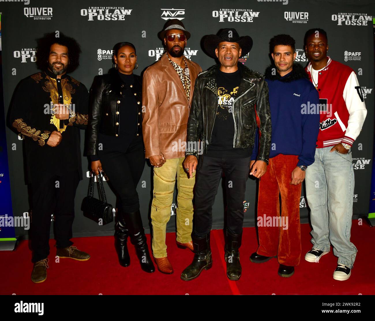 Los Angeles, Ca. 18th Feb, 2024. Nuakai Aru, RZA, Mario Van Peebles ...