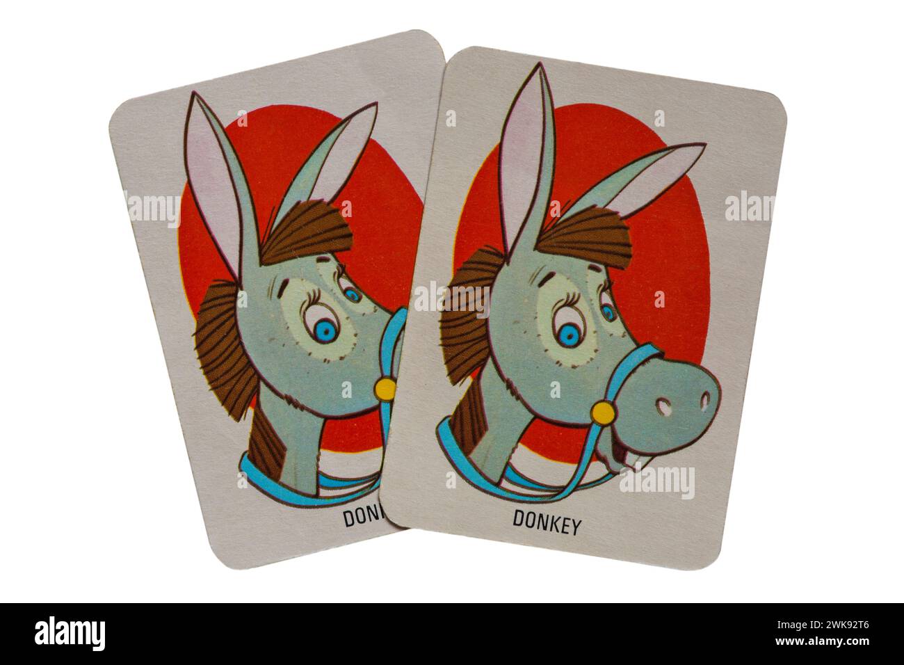 pair of Donkey old retro cards from pack of Donkey playing cards ...