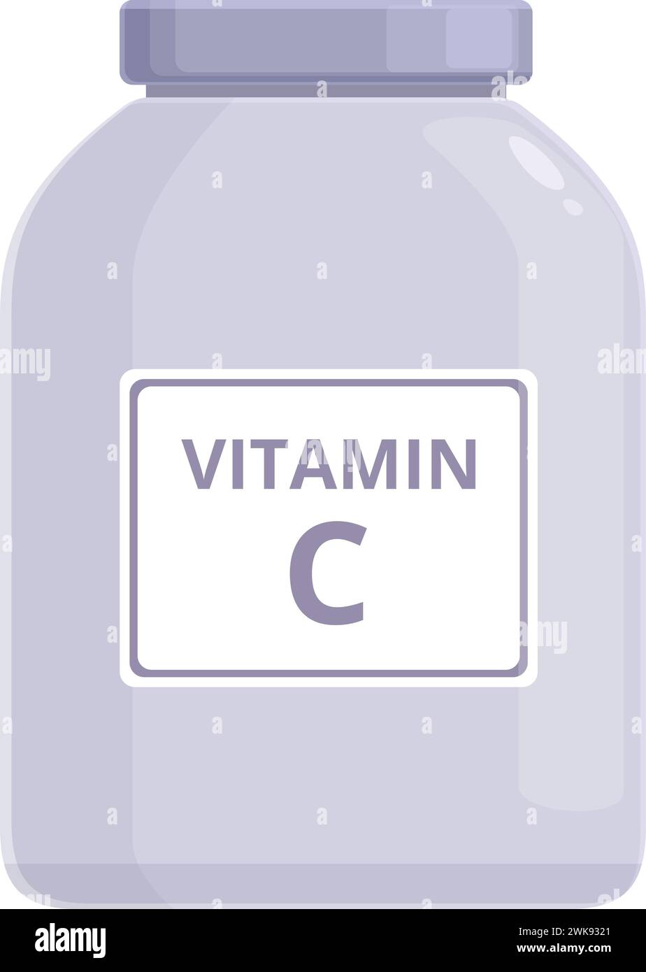 Vitamin C powder icon cartoon vector. Medicine supplement. Organic food ...