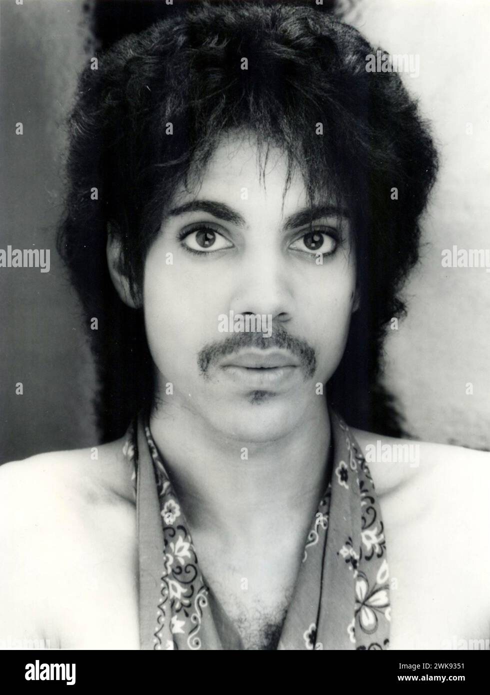 Prince, in a 1980 publicity photo for his album Dirty Mind. Distributed ...