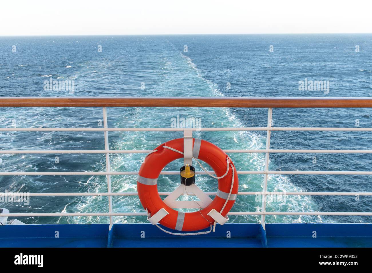 Early morning on board a cruise ship. Most of the passengers are still ...