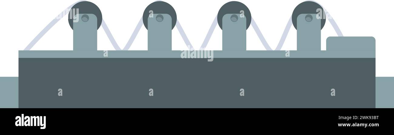 Paper roll process icon cartoon vector. Plant modern eco. Making ...