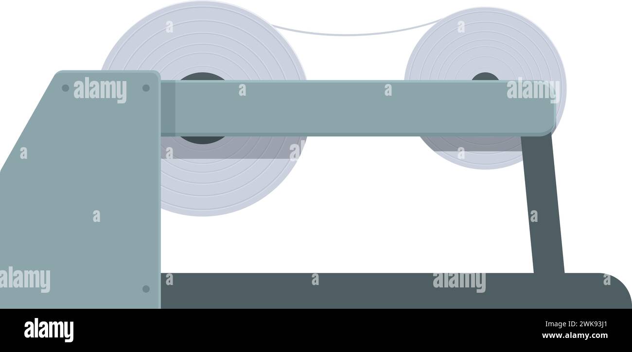 Roll paper production icon cartoon vector. Wood process. Cellulose ...