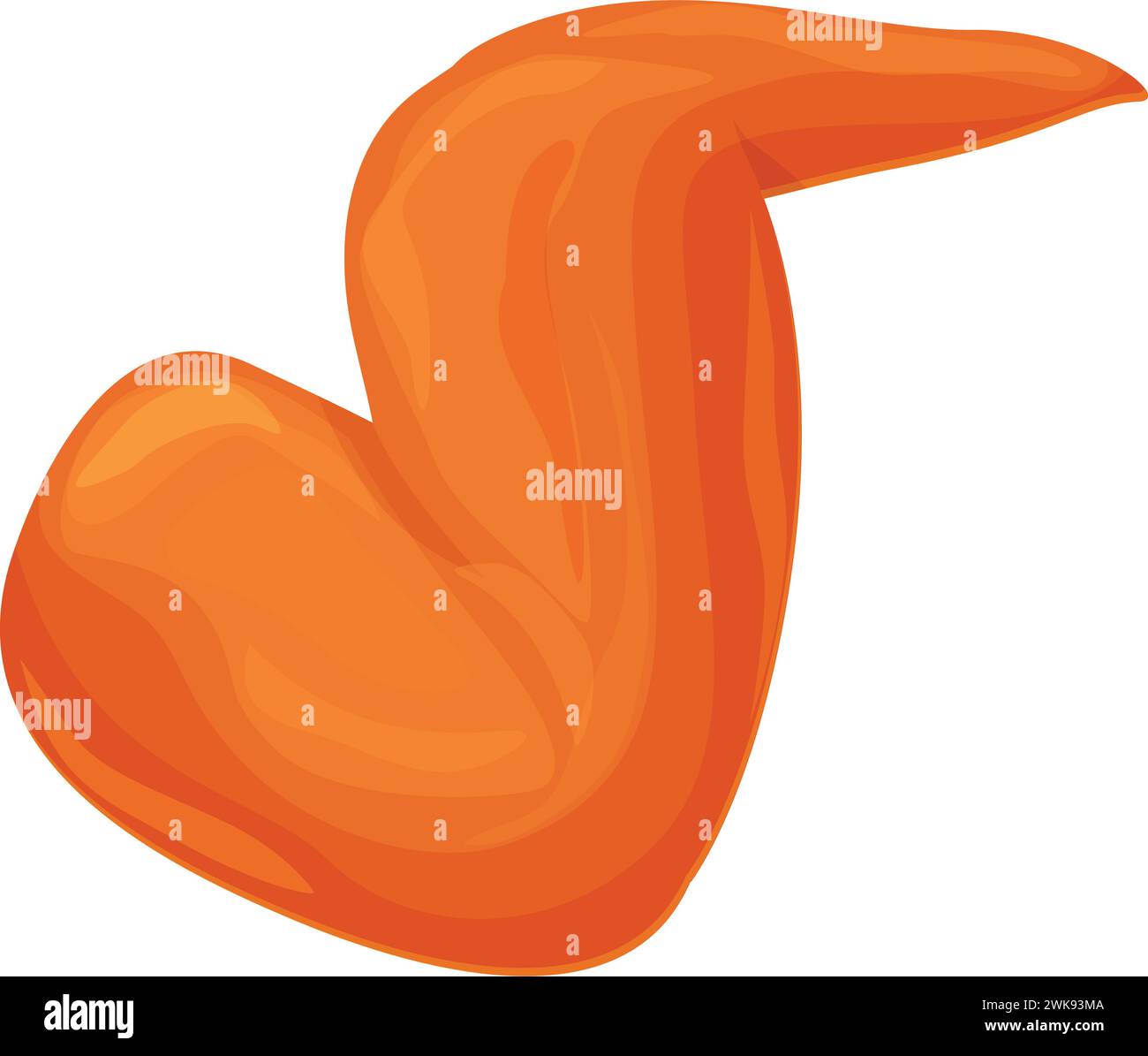 Dish fried wings icon cartoon vector. Piece meat. Wing meal recipe ...