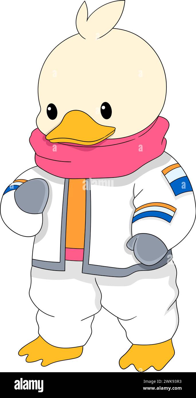 duck dressed as an astronaut when he went on an adventure into outer ...