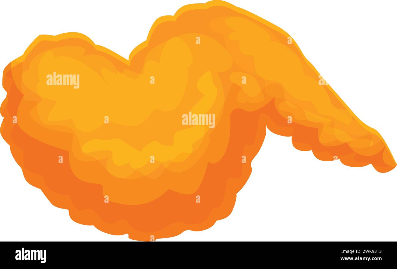 Cook wings icon cartoon vector. Roasted food. Crispy meal recipe Stock ...