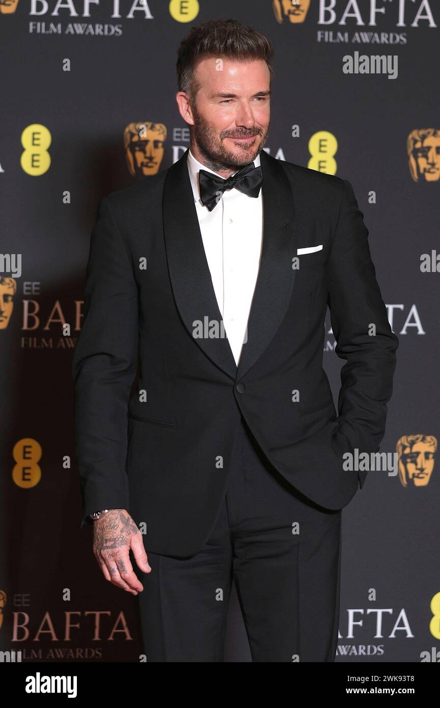 David Beckham bei der Verleihung der BAFTA Film Awards 2024 / 77th ...