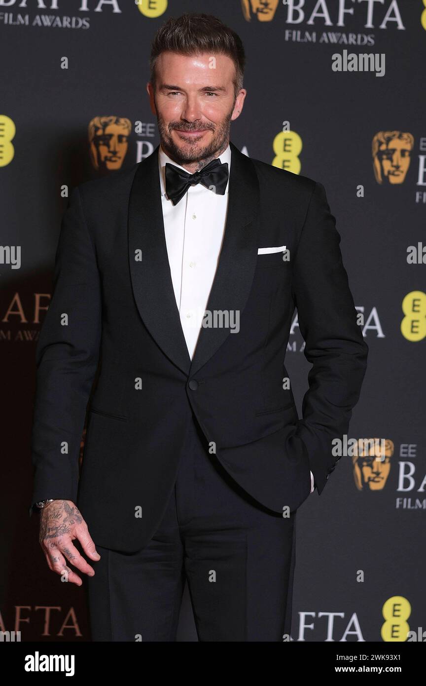David Beckham bei der Verleihung der BAFTA Film Awards 2024 / 77th ...