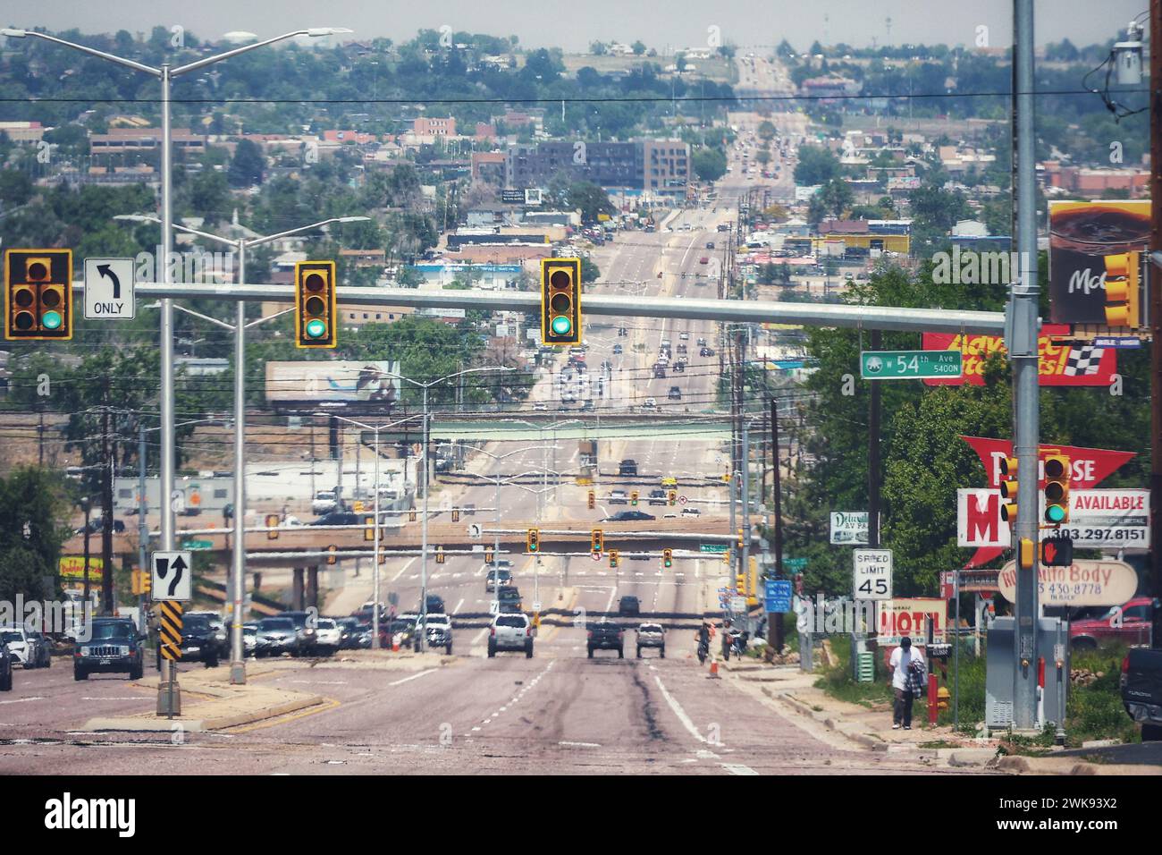 Denver, Colorado, USA. 02nd June, 2022. Looking down North Federal ...