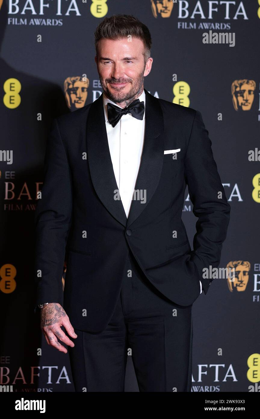 David Beckham bei der Verleihung der BAFTA Film Awards 2024 / 77th ...