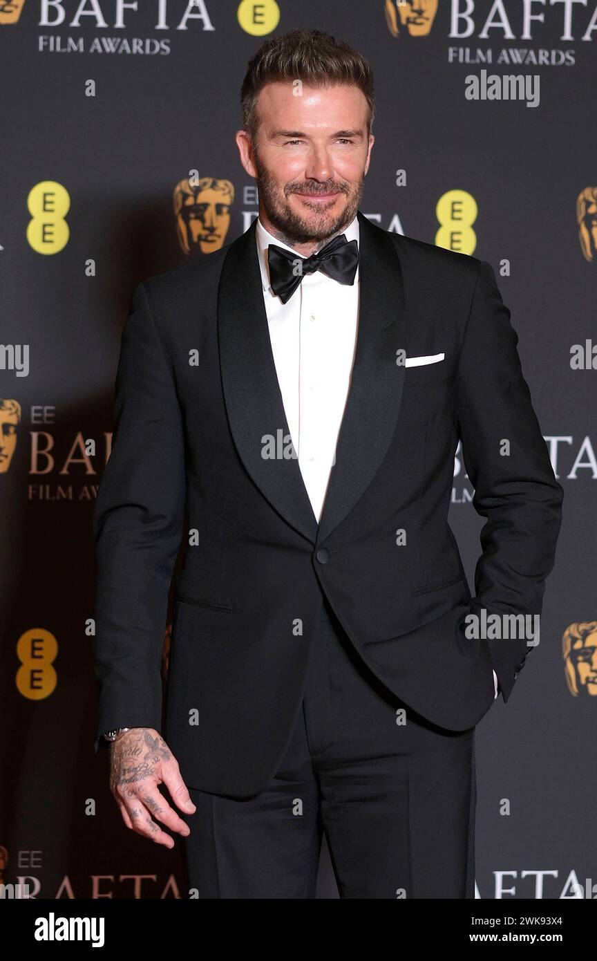 David Beckham bei der Verleihung der BAFTA Film Awards 2024 / 77th ...