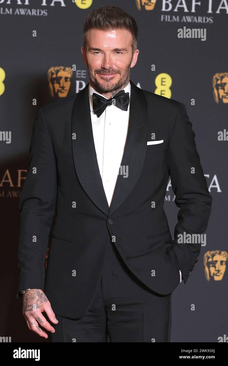 David Beckham bei der Verleihung der BAFTA Film Awards 2024 / 77th ...
