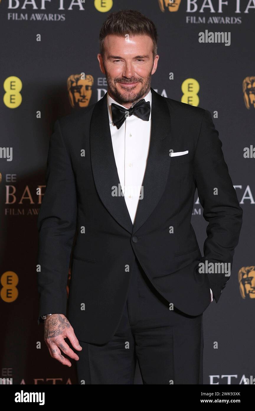 David Beckham bei der Verleihung der BAFTA Film Awards 2024 / 77th ...