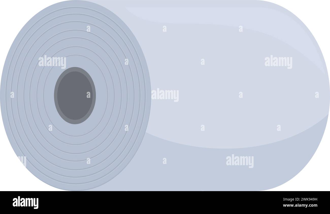 Paper big roll icon cartoon vector. Factory production. Press modern ...