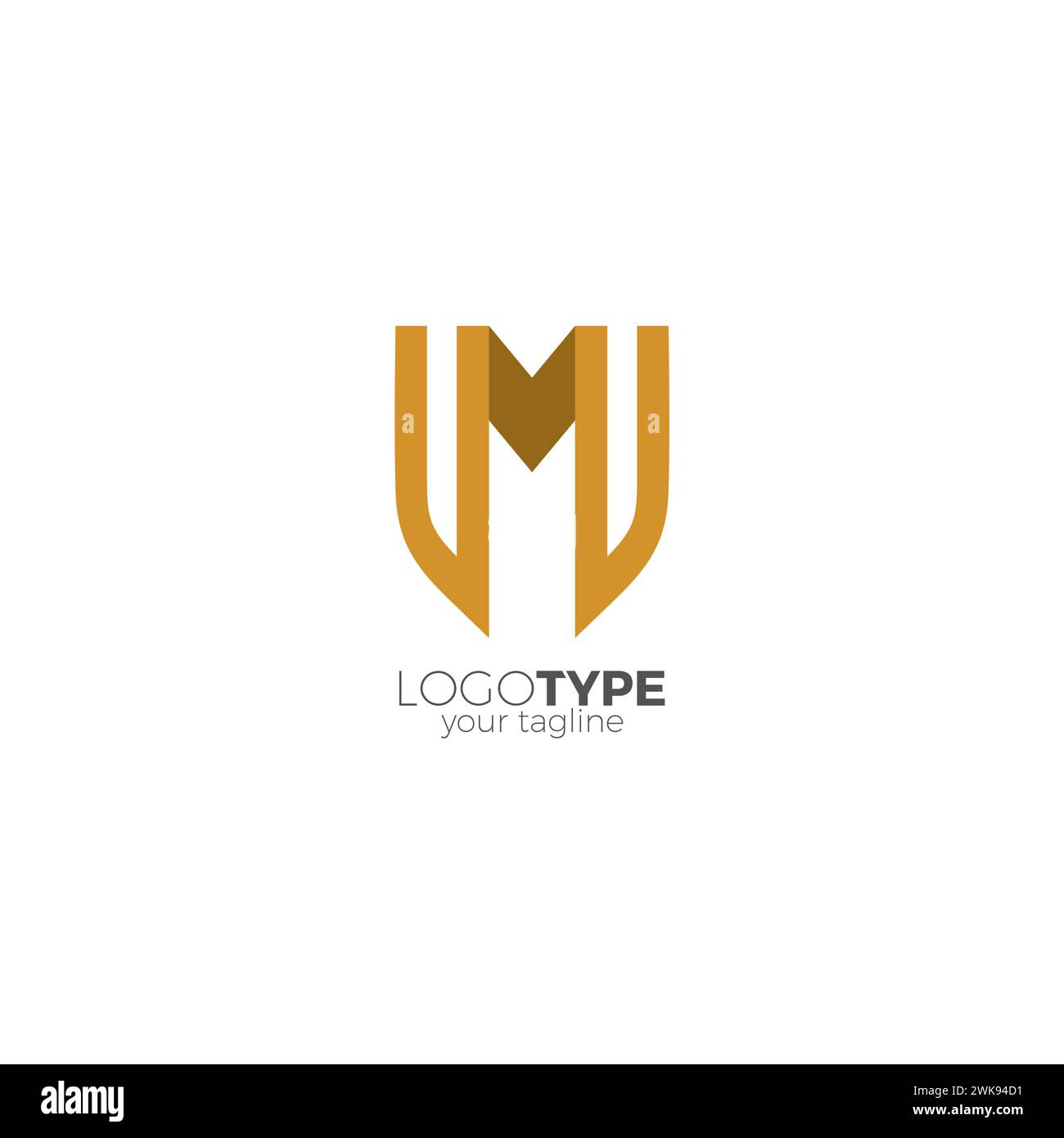 M Logo Simple and Clean Design Stock Vector Image & Art - Alamy