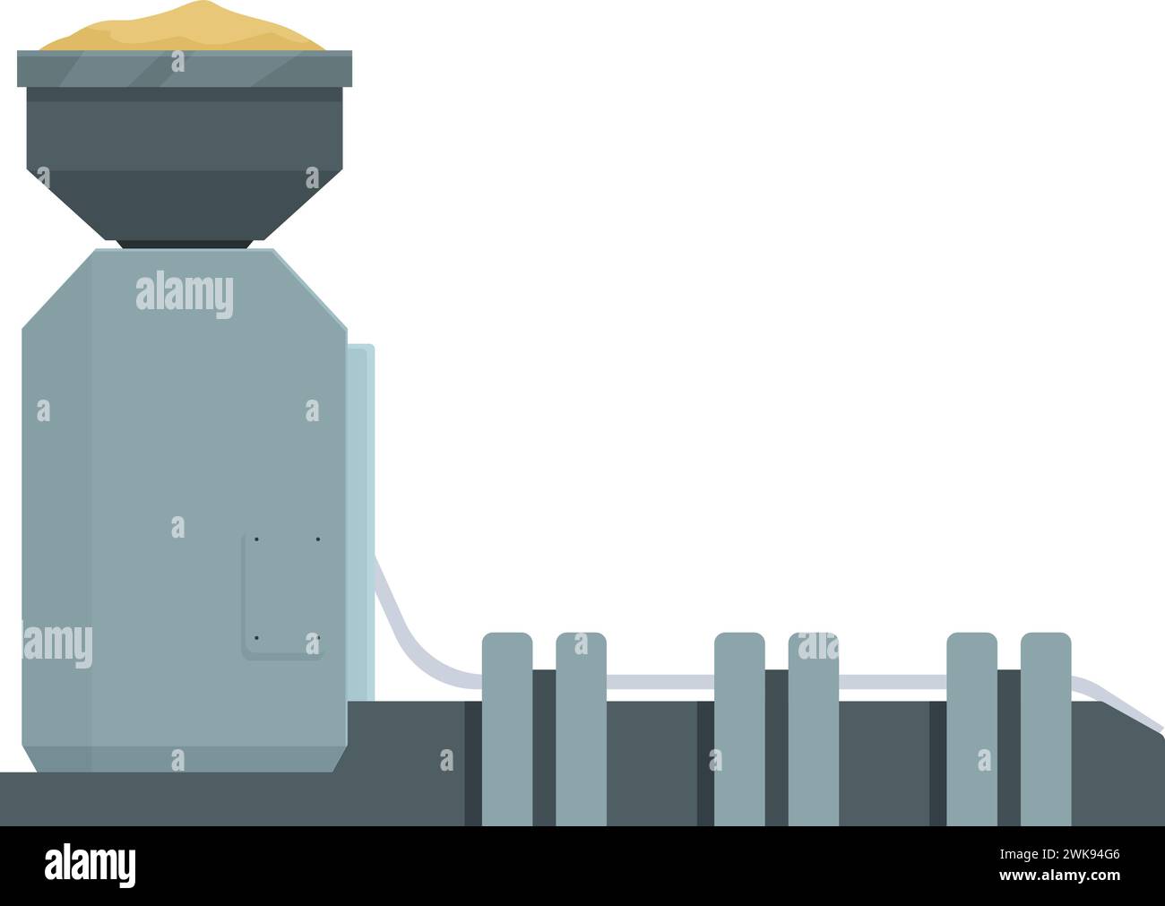 Work factory press icon cartoon vector. Making element. Tree material ...